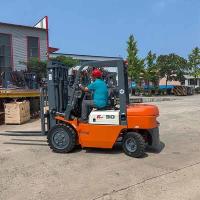 China Duplex Mast Gasoline Powered Forklift 3000kgs Warehouse Equipment Forklift for sale