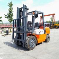 China Orange 4000kg Gasoline Forklift CPCD40 Gasoline Counterbalance Forklift Truck for sale