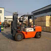 China Orange 4000kg Gasoline Forklift CPCD40 Gasoline Counterbalance Forklift Truck for sale