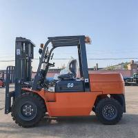 China Duplex 3m 5 Ton Gasoline Powered Forklift Side Shifter Counterbalance Lift for sale
