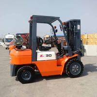 China 3 Stage 4.5m Mast Dual Fuel Forklift 3500kg LPG Powered Forklift Orange for sale