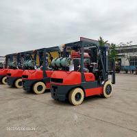 China 3.0T LPG Forklift Use In Warehouse 3m Mast Solid Tires Dual Fuel Forklift for sale