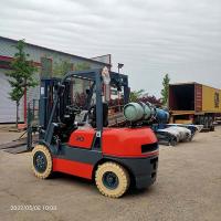 China 3.0T LPG Forklift Use In Warehouse 3m Mast Solid Tires Dual Fuel Forklift for sale