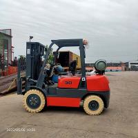China 3.0T LPG Forklift Use In Warehouse 3m Mast Solid Tires Dual Fuel Forklift for sale