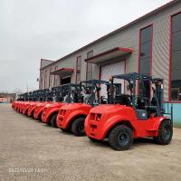 China 3000kg Off Road Fork Truck Japanese MITSUBISHI Engine Forklift For Rough Terrain for sale