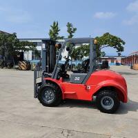 China 2.5 Ton Off Road Forklift Big Pneumatic Tires 2500kg Compact Rough Terrain Forklift for sale