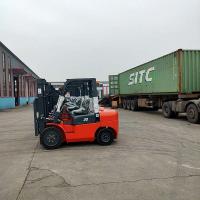 China 3T Diesel Powered Forklift ISUZU C240 Diesel Forklift 3 Ton Full Free Lift Mast 4.5m for sale