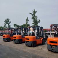 China 3T Diesel Powered Forklift ISUZU C240 Diesel Forklift 3 Ton Full Free Lift Mast 4.5m for sale