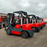 China 3500kg CPCD35 Diesel Powered Forklift Truck With Duplex Full Free Lift Mast for sale