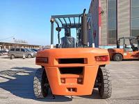 China FD60 6.0T Diesel Counterbalance Forklift Truck Japanese Engine With Cabin for sale