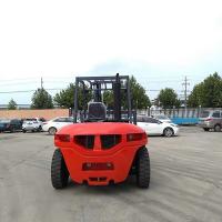 China CPCD70 7 Ton Diesel Forklift Closed Cabin 7000kgs Counter Balance Forklift Truck for sale