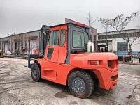 China CPCD70 7 Ton Diesel Forklift Closed Cabin 7000kgs Counter Balance Forklift Truck for sale