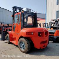 China CPCD70 7 Ton Diesel Forklift Closed Cabin 7000kgs Counter Balance Forklift Truck for sale