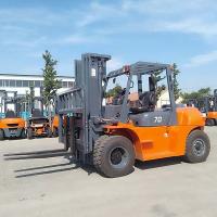 China 7000kgs Chinese Diesel Operated Forklift Sideshift CPCD70 Balance Forklift for sale