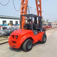 China 3500kg FR35 Compact All Terrain Forklift Truck A498BPG Diesel Engine Forklift for sale
