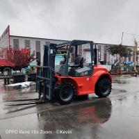 China 4 Ton Rough Terrain Forklift YANMAR 4TNE98 Engine All Wheel Drive Forklift for sale