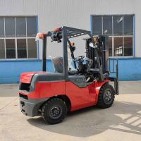 China CPCD35 Diesel Lift Truck 4.5m Mast 3.5 Ton Diesel Forklift With Solid Tires for sale