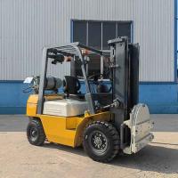China NISSAN Engine Lp Gas Forklift Triplex Mast Rotation Counter Balance Fork Truck for sale