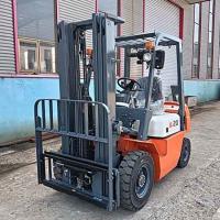 China 3 Stage Container 4.5 Mast 2T Diesel Forklift Truck ISUZU Diesel Counterbalance Yellow for sale