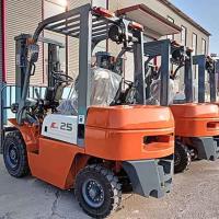 China Triplex Mast Gasoline Powered Forklift 2500kgs CPCD25 Forklift Counterbalance for sale