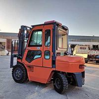 China New Diesel Forklift Truck 3500kgs 3.5 Ton Forklift Diesel With Cabin for sale