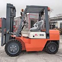 China CPCG35 3500KG Gasoline Forklift Triplex Mast Counter Balance Truck for sale