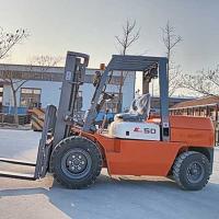 China Chinese Gasoline Powered Forklift 5000kg CPCD50 Counter Balanced Lift Truck for sale