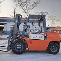 China Chinese Gasoline Powered Forklift 5000kg CPCD50 Counter Balanced Lift Truck for sale