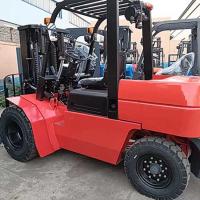 China Double Front Tires Gasoline Forklift Nissan GK25 5 Tonne Counterbalance Forklift for sale