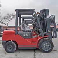 China NISSAN K25 Gasoline Forklift 3000kg CPCD30 Counter Balance Fork Truck for sale