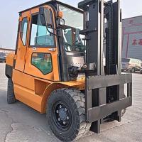 China Closed Mast 5000kgs Diesel Powered Forklift CPCD50 Japanese Diesel Engine Forklift for sale