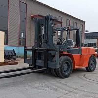 China FD100 Diesel Operated Forklift 10000kg ISUZU 6BG1 4m Mast Forklift Counter Balance for sale