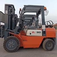 China Triplex Mast 4.5m 3T Gasoline Forklift 3000kgs LPG Powered Forklift for sale