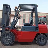 China 3500 Kgs 3.5 Ton LPG Forklift Truck Standard Mast EPA PSI Dual Fuel Forklift for sale