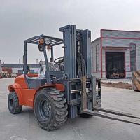 China FR25 2.5T All Terrain Forklift Truck Japanese Engine Rough Terrain Fork Lifts 2500kgs for sale