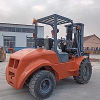 China FR25 2.5T All Terrain Forklift Truck Japanese Engine Rough Terrain Fork Lifts 2500kgs for sale