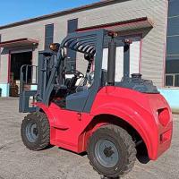 China 3000kg FR4WD30 All Terrain Forklift 4X4 Off Road Forklift Yanmar Engine 3ton for sale