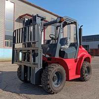 China 3000kg FR4WD30 All Terrain Forklift 4X4 Off Road Forklift Yanmar Engine 3ton for sale