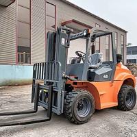 China 4000kg All Terrain Forklift 4X4 Chinese YUNNEI Diesel Engine Powerful 4 Ton for sale