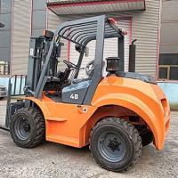 China 4000kg All Terrain Forklift 4X4 Chinese YUNNEI Diesel Engine Powerful 4 Ton for sale