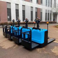 China 2.5T Electric Pallet Stacker Mini Walk Electric Hydraulic Pallet Jack 2500kgs Stand Type for sale