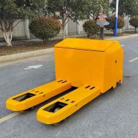 China 10000kgs Electric Hydraulic Pallet Jack 10T Powered Hand Truck for sale
