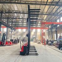 China 4.5m Mast Battery Pallet Stacker 3 Stage Battery Operated Stacker for sale