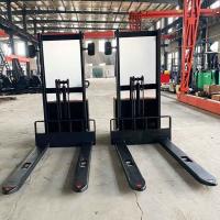 China Warehouse Battery Powered Pallet Stacker 1T Electric Walkie Stacker for sale