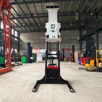 China 1.6m Mast Walkie Straddle Stacker 1T-1.5T Walk Behind Pallet Stacker for sale