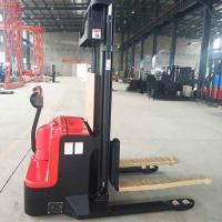 China 3m Mast 2Ton Electric Walkie Stacker Warehouse Fully Powered Stackers for sale