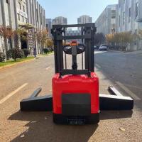 China Standing Electric Straddle Stacker Warehouse Counterbalance Pallet Stacker 2Ton for sale