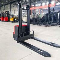China 2 Stage 1.6m Mast Counterbalanced Electric Stacker Standing Type 1T for sale