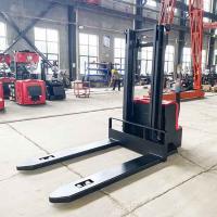 China 2 Stage 1.6m Mast Counterbalanced Electric Stacker Standing Type 1T for sale