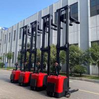 China 3000kgs Walkie Pallet Stacker Lead Acid Battery Powered Pallet Stacker for sale